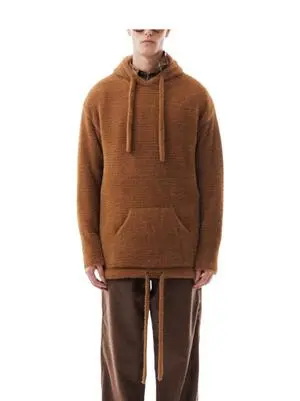 LC23 Pull Rope Hooded Sweater - Brown