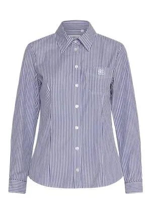 MARELLA Marella Fitted Cotton Shirt With Embroidered Pocket