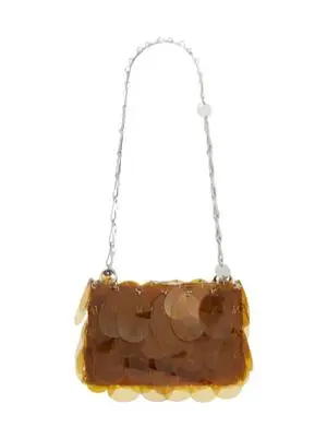 Rabanne Paco Rabanne Sparkle Nano Shoulder Bag Ochre