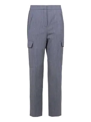 TWINSET Twinset Straight Leg Cargo Pants With Buckled Closures