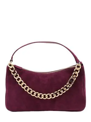 TWINSET Liliane Shoulder Bag With Chain Detail - Red
