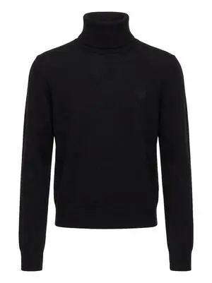 Gucci Long-sleeve Turtleneck Knitted Top - Black