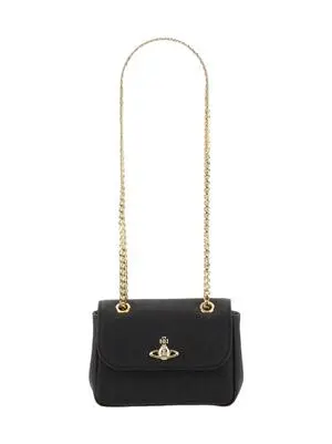 VIVIENNE WESTWOOD Orb Plaque Small Crossbody Bag - Black