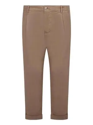 ORIGINAL VINTAGE Straight Casual Trousers - Brown