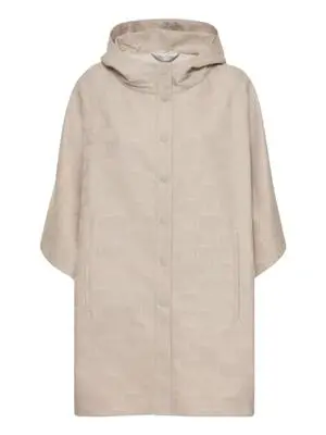 MAX MARA Max Mara Monogram Jacquard Satin Coat