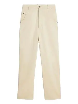 Ami Straight-leg Trousers - Nude