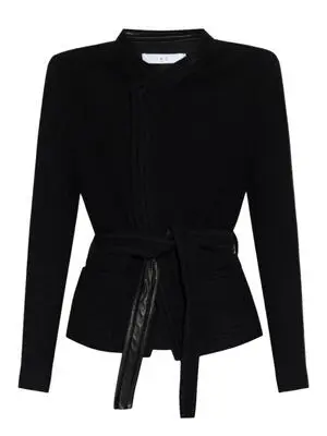 IRO PARIS Belted Casual Jacket - Black