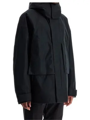 Herno Hooded Zip-up Jacket With Flip Pockets - Black