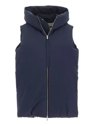 JIL SANDER Zip-up Hooded Gilet - Black