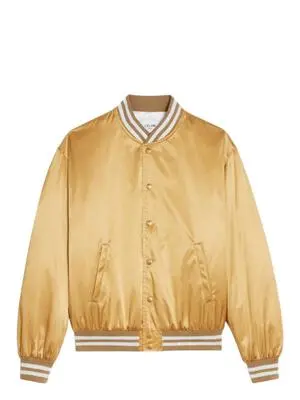 CELINE Celine Embroidered Tiger Teddy Jacket In Satin-Finish Nylon