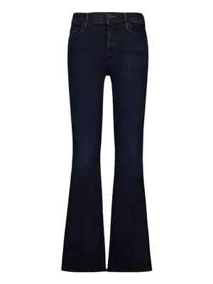 MOTHER The Weekender Flared Jeans Black