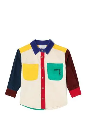 BOBO CHOSES Color Block Corduroy Shirt - Multicolor