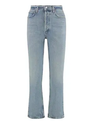 AGOLDE High-rise Straight Leg Jeans - Gray