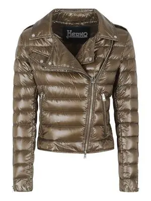 Herno Long-sleeved Down Jacket - Brown
