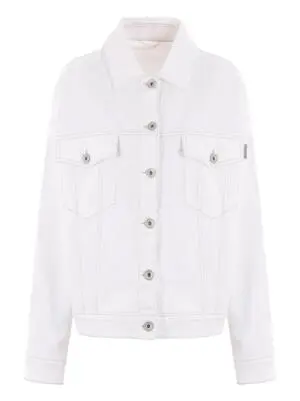 Brunello Cucinelli Denim Jacket - White