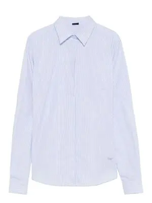FAY Striped Long Sleeve Shirt - Blue