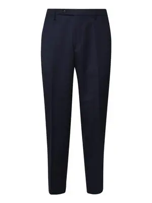 MICHAEL COAL Tailored Zip Closure Pants - Navy