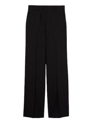 Gucci Pinstripe Wool Jacquard Trousers - Black