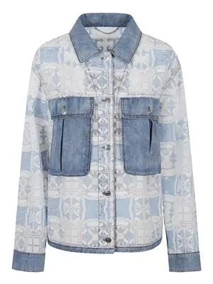 ERMANNO SCERVINO Ermanno Scervino Denim Jacket With Lace Paneling
