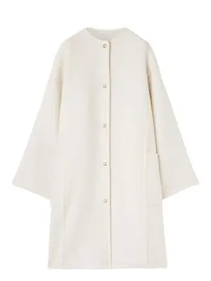 Loro Piana Single-breasted Coat - White
