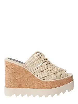 Stella McCartney Square Toe High Heel Sandals - Beige
