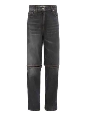 J.W.ANDERSON Jw Anderson Cut-out Detailed Denim Jeans - Black