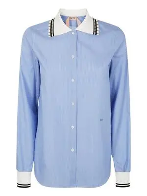 N.21 Cotton Striped Shirt - Blue