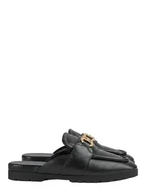 Gucci Horsebit Slip-on Mules - Black