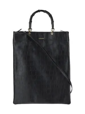 JIL SANDER Jil Sander Embossed Top Handle Bag Black