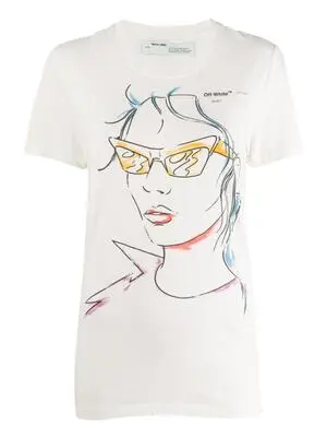 Off-White Graphic Print T-shirt - White