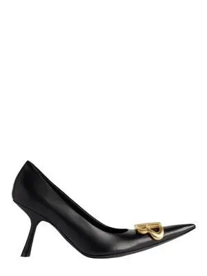 BALENCIAGA Balenciaga Logo Plaque Pointed-Toe Heels