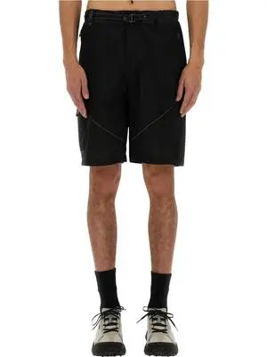 AND WANDER Belted Waist Shorts - Black