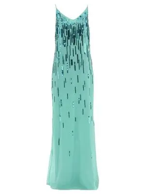 Amen Embellished V-neck Maxi Dress - No