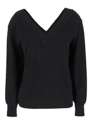 P.a.r.o.s.h V-neck Knitted Jumper - Black
