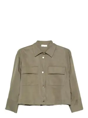Liu Jo Chest Pocket Buttoned Shirt - Light Olive