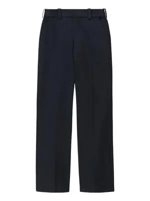 Alexander Wang Straight Cotton Tailored Trousers - Black