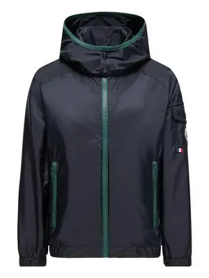 Moncler Hooded Banu Rain Jacket - Navy Blue