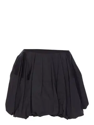 ALAÏA Alaïa Poplin Balloon Skirt With Pleated Hem