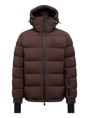 Moncler Hooded Down Jacket - Brown