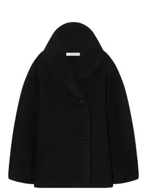 THE ROW Temur Wrap Coat - Black