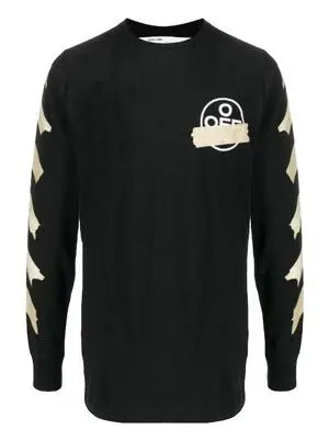 Off-White Tape Arrows Long-sleeved T-shirt - Black