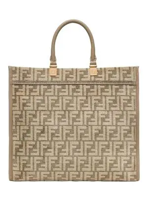 FENDI Fendi Sunshine FF Motif Medium Tote Bag