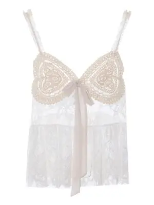 ANIYE BY Aniye By Noa Lace Bow Detail Top White