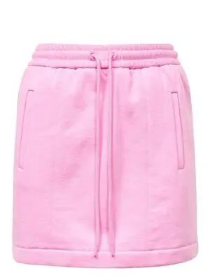 Versace Logo Detail Cotton Mini Skirt - Pink