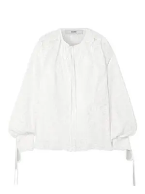 ERDEM Erdem Embroidered Lace Long Sleeve Blouse