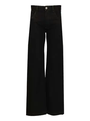 Attico Wide Leg Jeans - Black