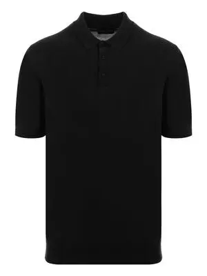 ROBERTO COLLINA Short-sleeved Polo Shirt - Black