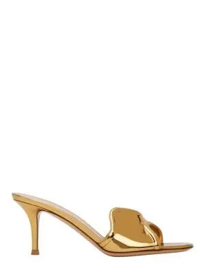 GIANVITO ROSSI Lucrezia High Heel Mules - Brown