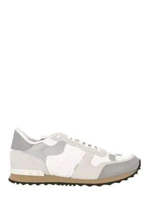 Valentino Garavani Rockrunner Camouflage Lace-up Sneakers - White