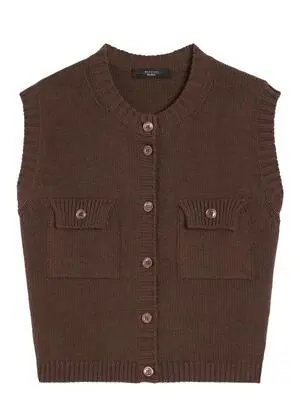 MAX MARA Weekend Max Mara Cotton-Blend Yarn Gilet